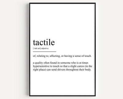 Tactile Definition Print - Magic Posters