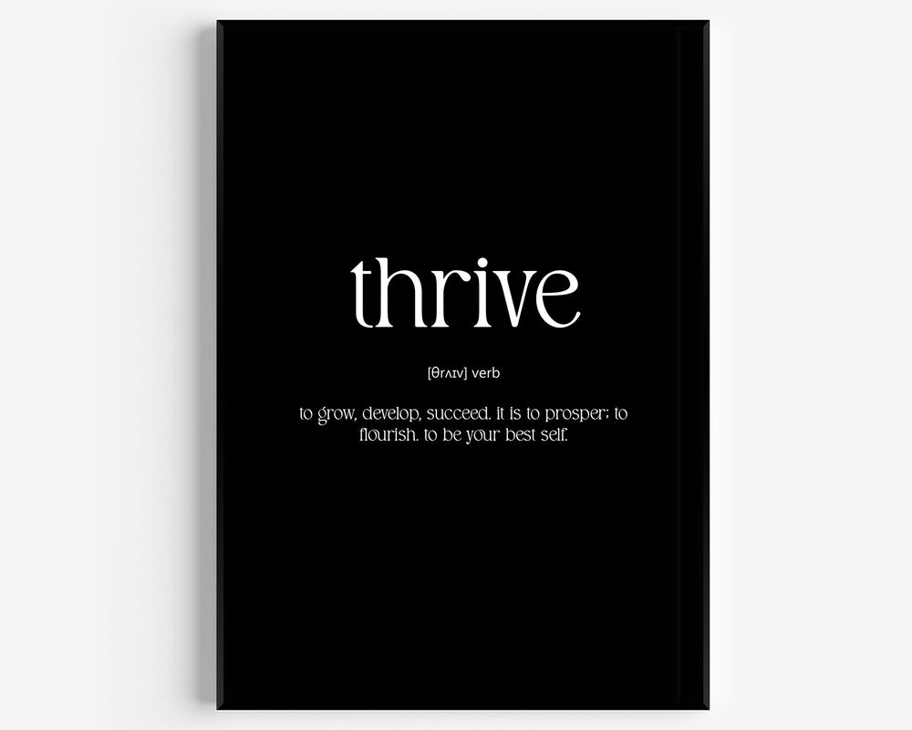 Thrive Definition Print - Magic Posters