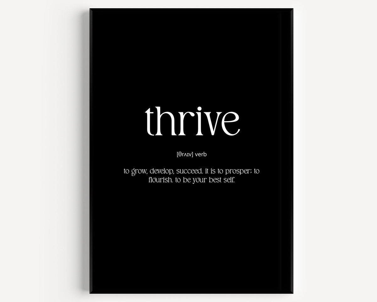 Thrive Definition Print - Magic Posters