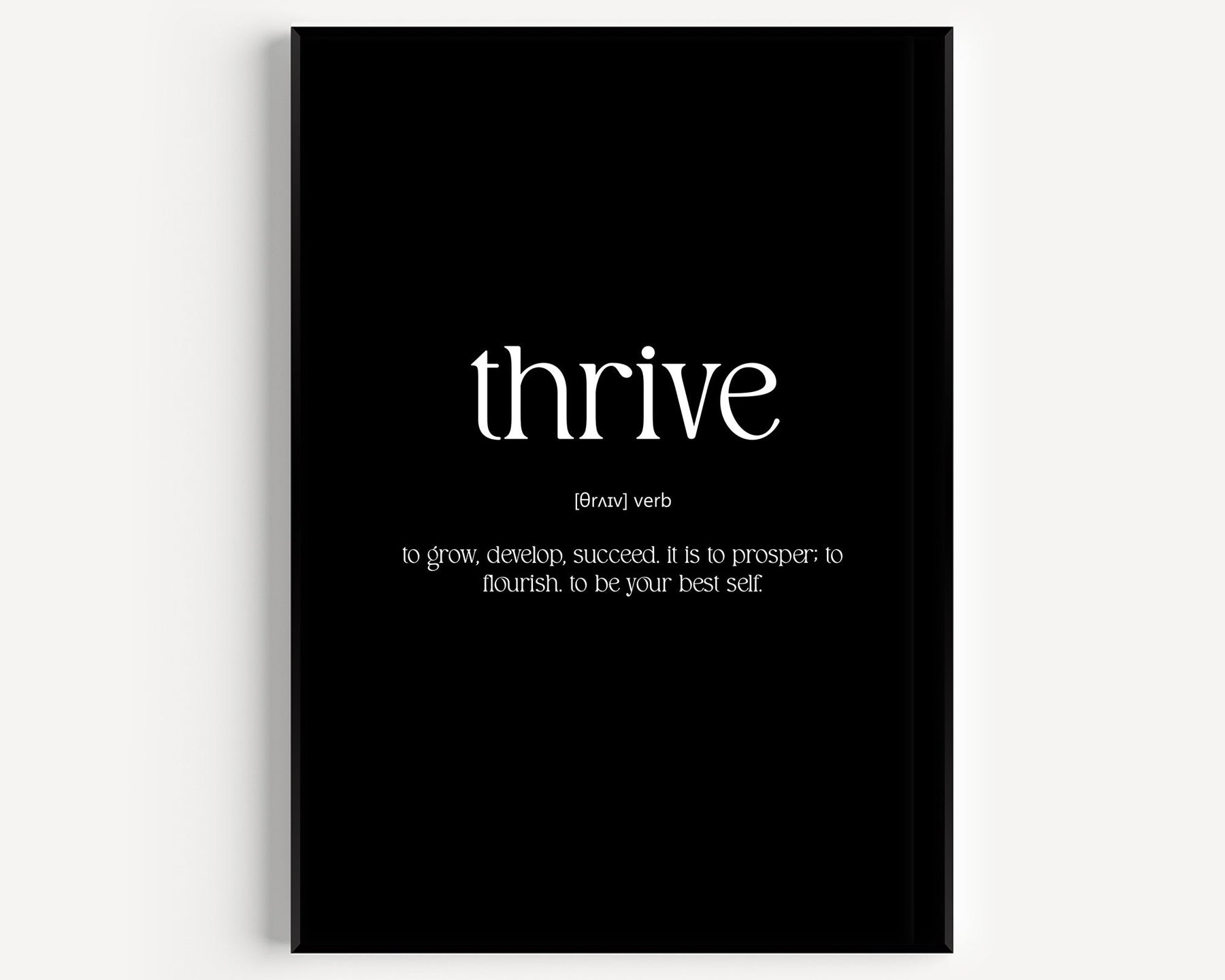 Thrive Definition Print - Magic Posters