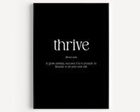 Thrive Definition Print - Magic Posters