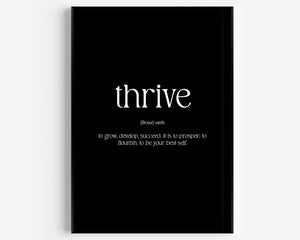 Thrive Definition Print - Magic Posters