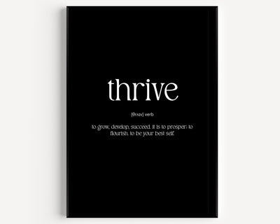 Thrive Definition Print - Magic Posters