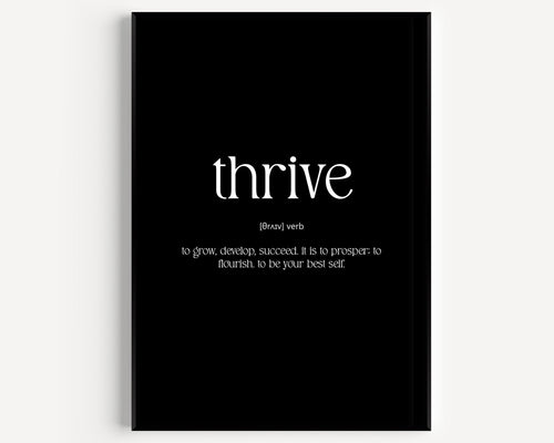 Thrive Definition Print - Magic Posters