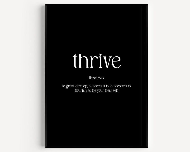 Thrive Definition Print - Magic Posters