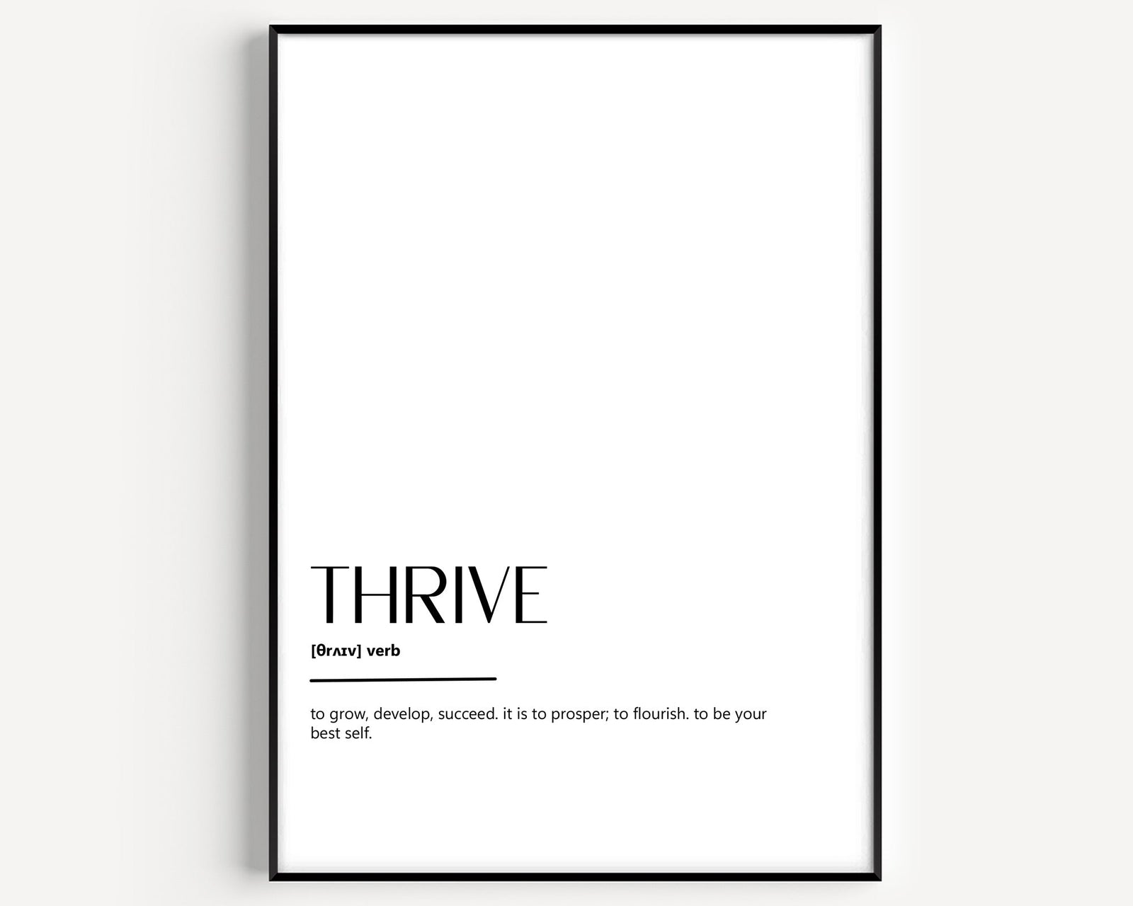 Thrive Definition Print - Magic Posters