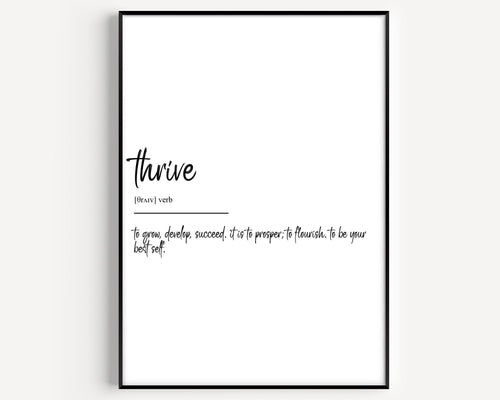 Thrive Definition Print - Magic Posters