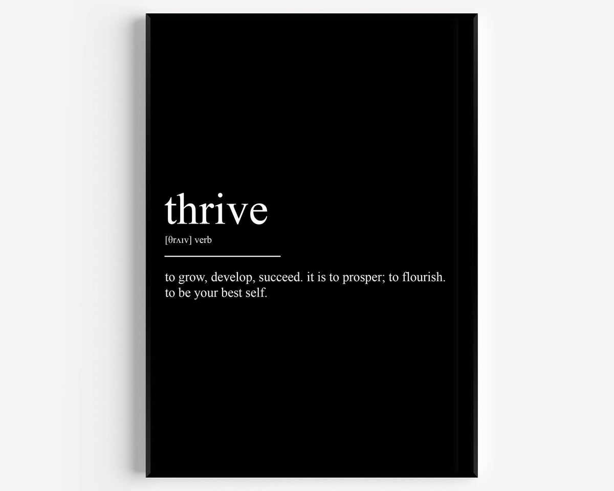 Thrive Definition Print - Magic Posters