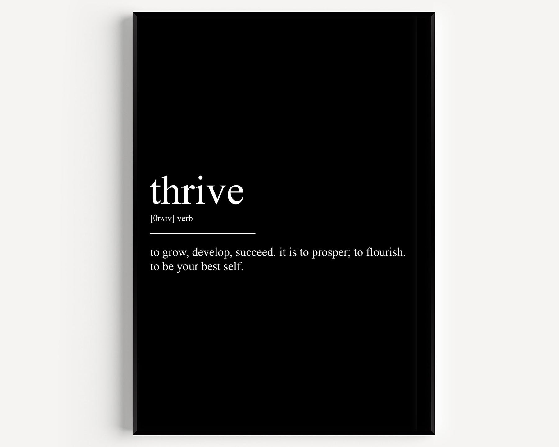 Thrive Definition Print - Magic Posters