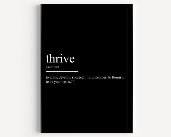 Thrive Definition Print - Magic Posters