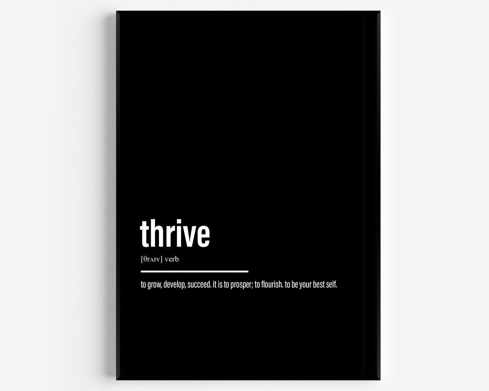 Thrive Definition Print - Magic Posters