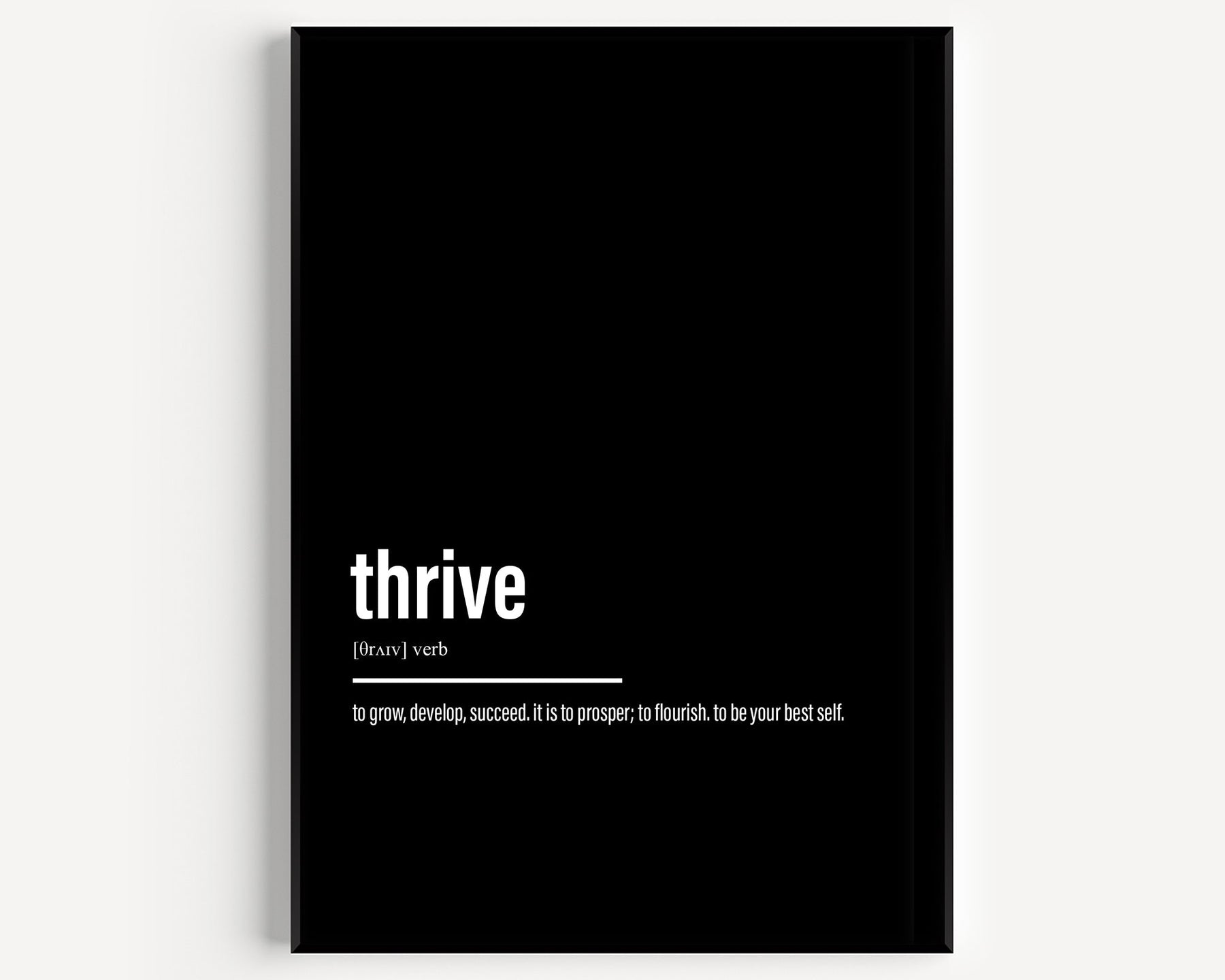 Thrive Definition Print - Magic Posters