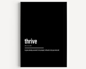 Thrive Definition Print - Magic Posters