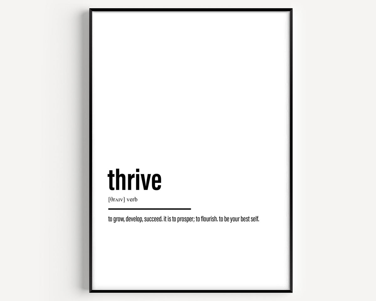 Thrive Definition Print - Magic Posters
