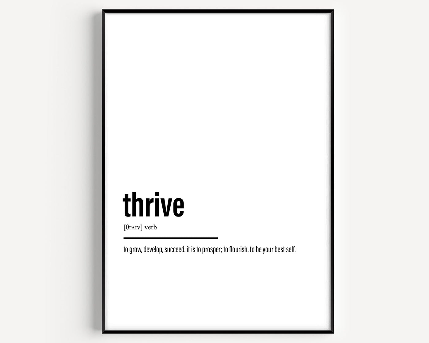 Thrive Definition Print - Magic Posters