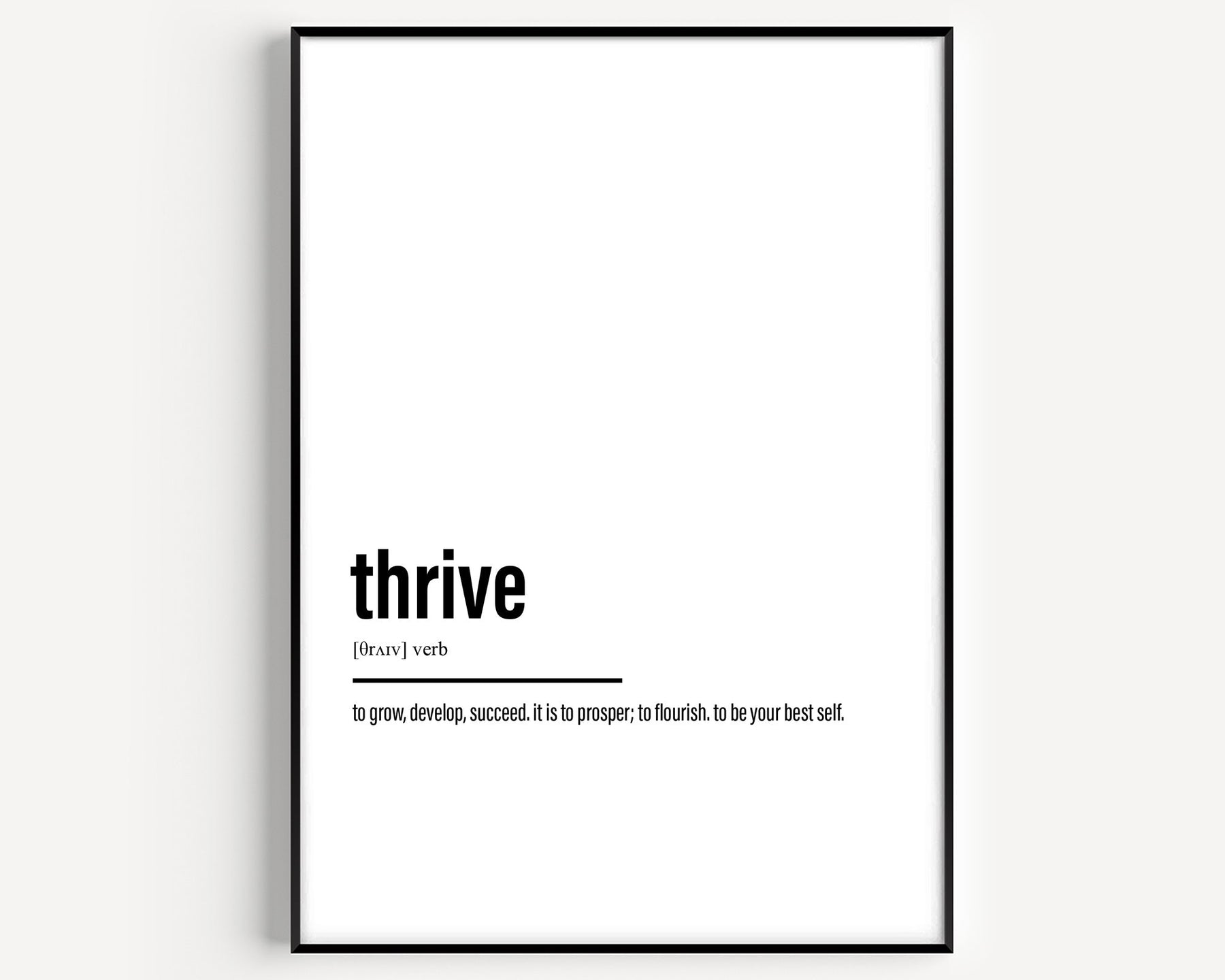 Thrive Definition Print - Magic Posters