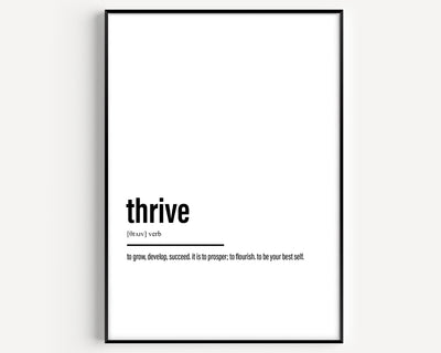 Thrive Definition Print - Magic Posters