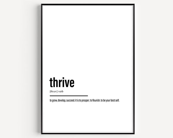 Thrive Definition Print - Magic Posters