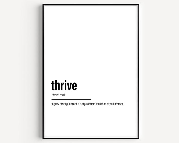 Thrive Definition Print - Magic Posters
