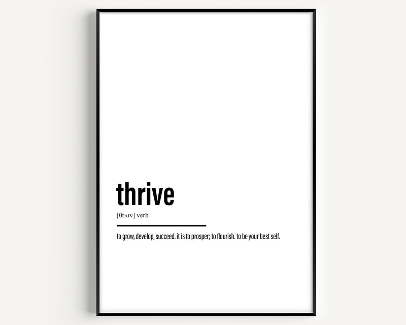Thrive Definition Print - Magic Posters