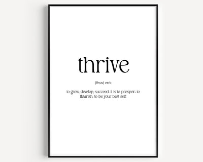 Thrive Definition Print - Magic Posters