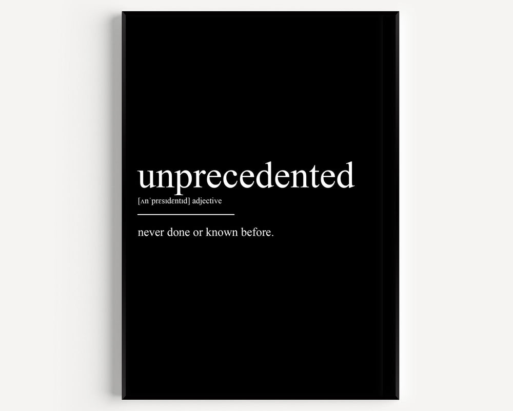 Unprecedented Definition Print - Magic Posters