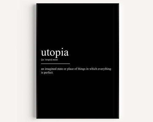 Utopia Definition Print - Magic Posters