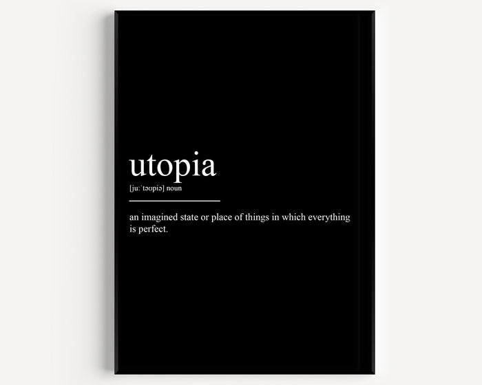 Utopia Definition Print - Magic Posters