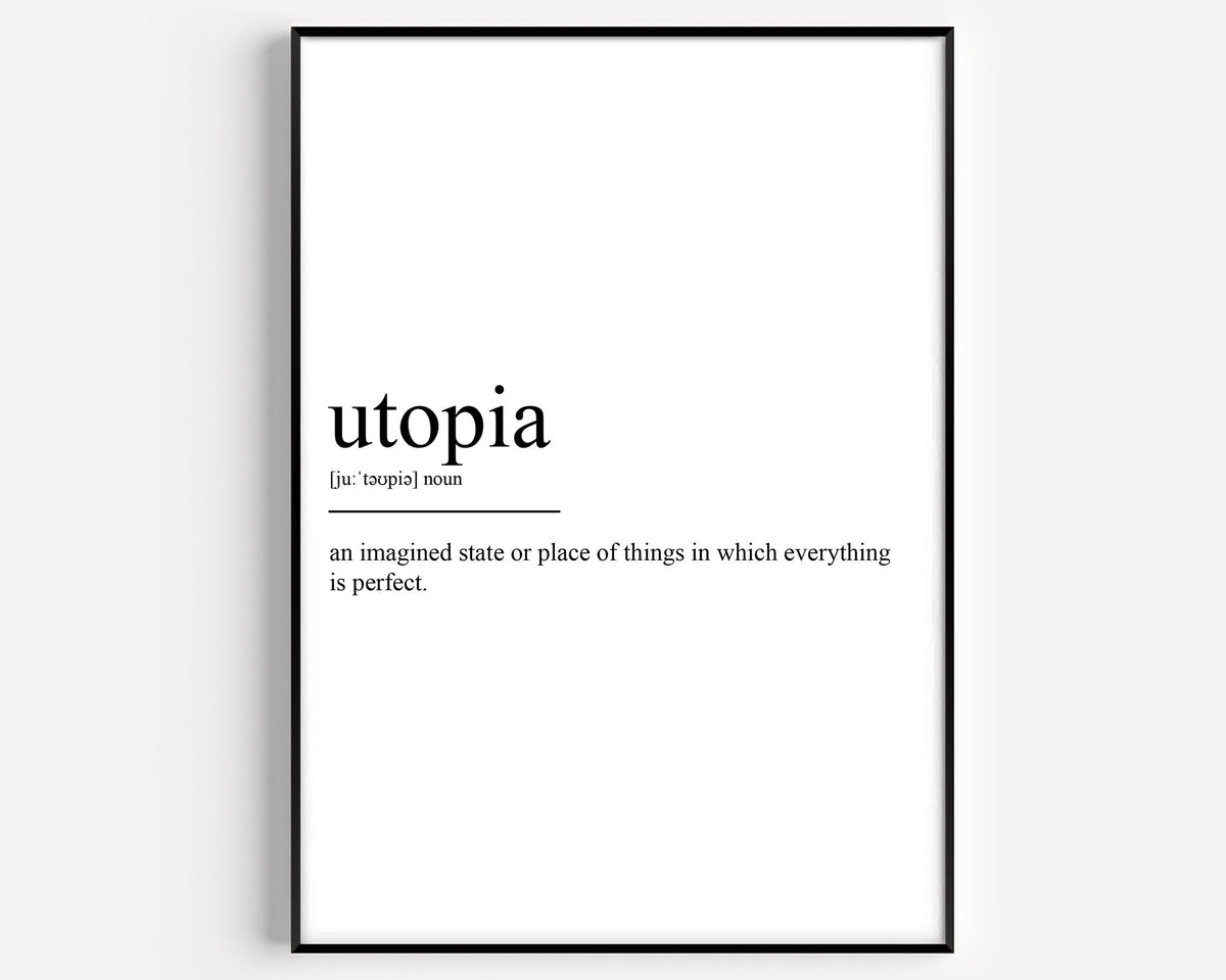 Utopia Definition Print - Magic Posters