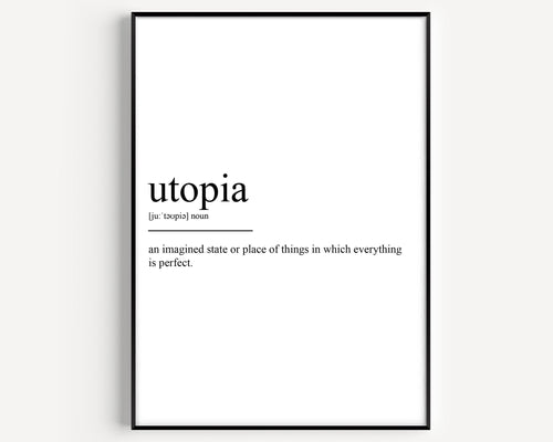 Utopia Definition Print - Magic Posters