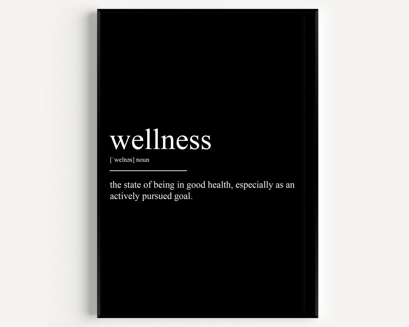 Wellness Definition Print - Magic Posters
