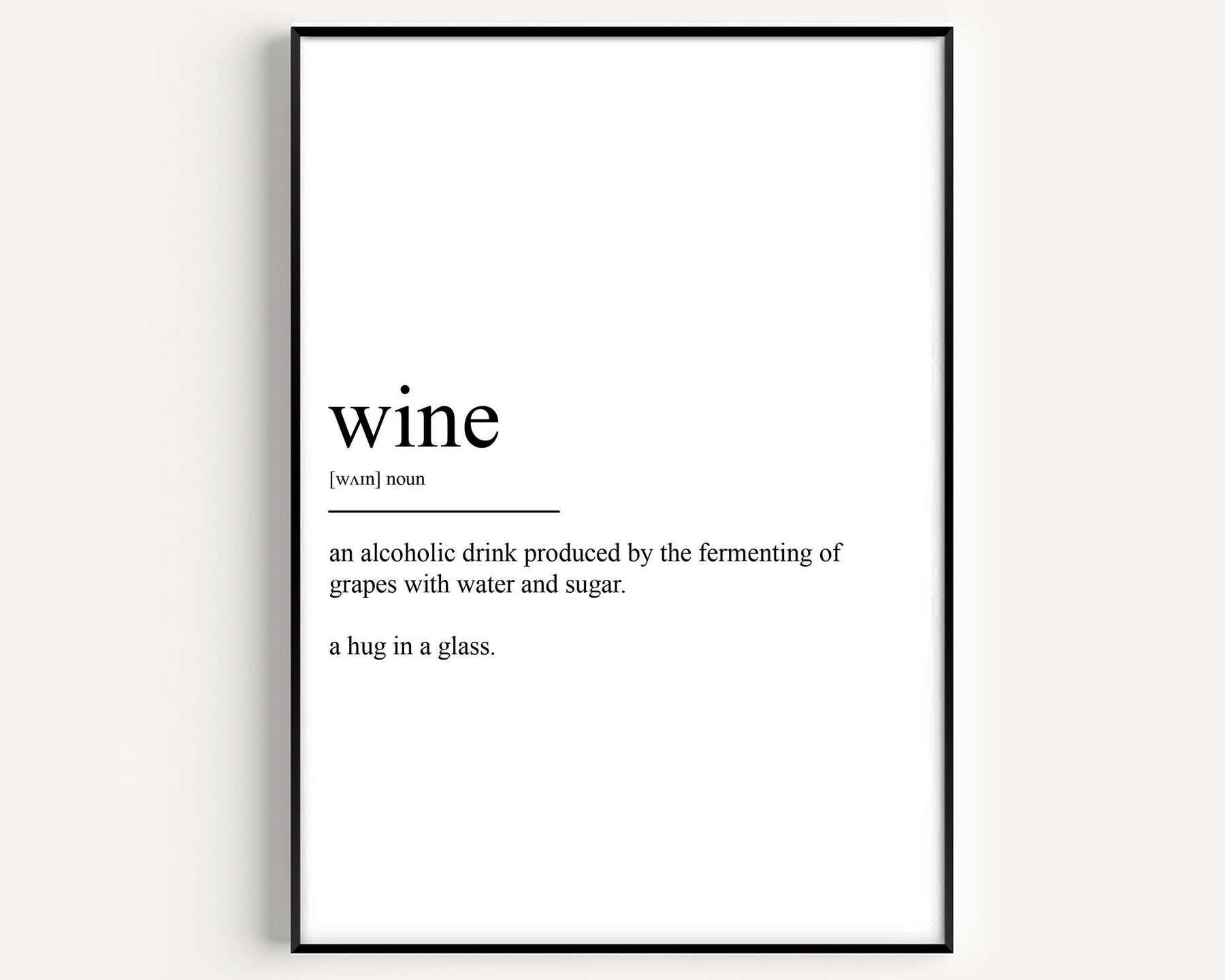 Wine Definition Print - Magic Posters