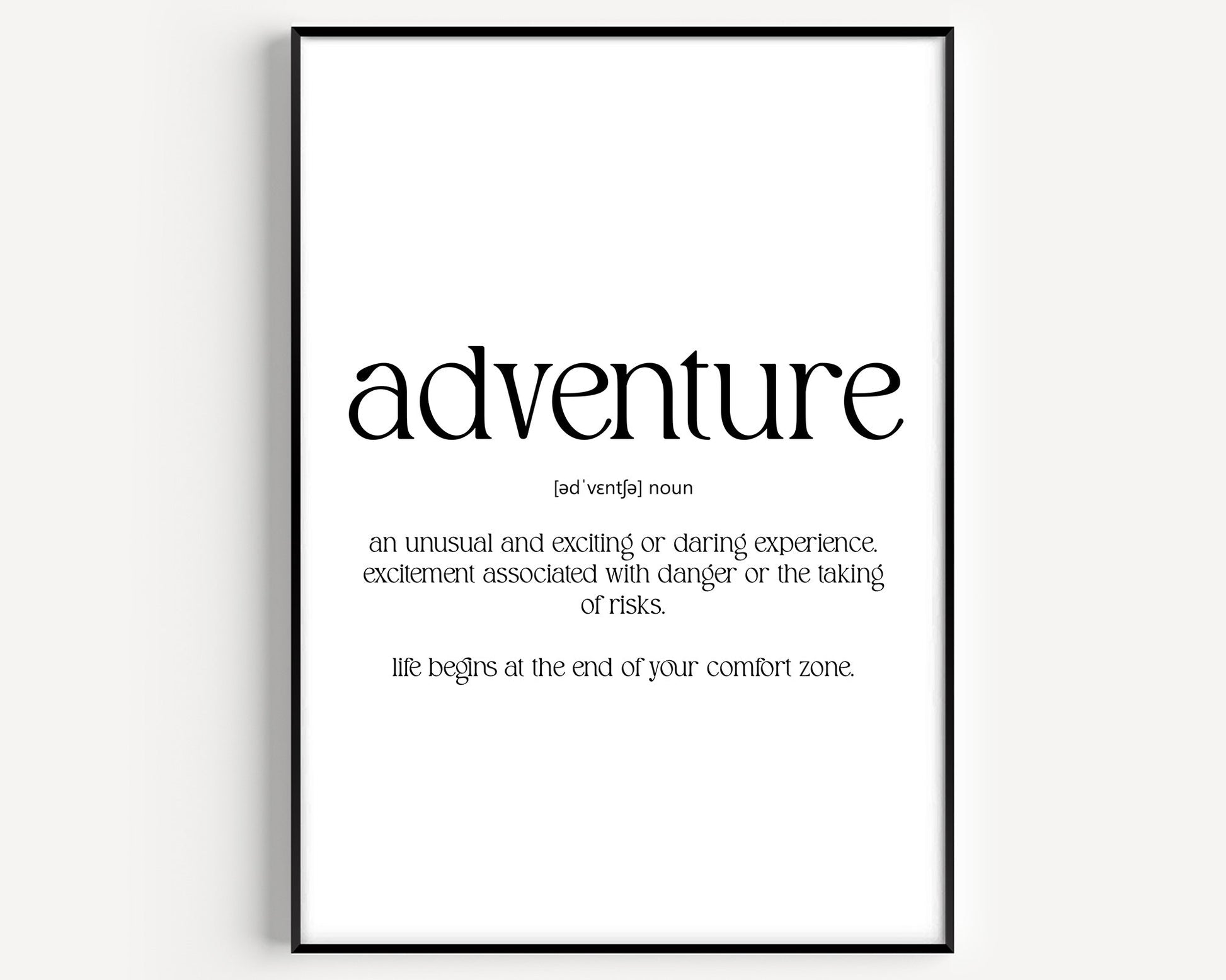 Adventure Definition Print - Magic Posters