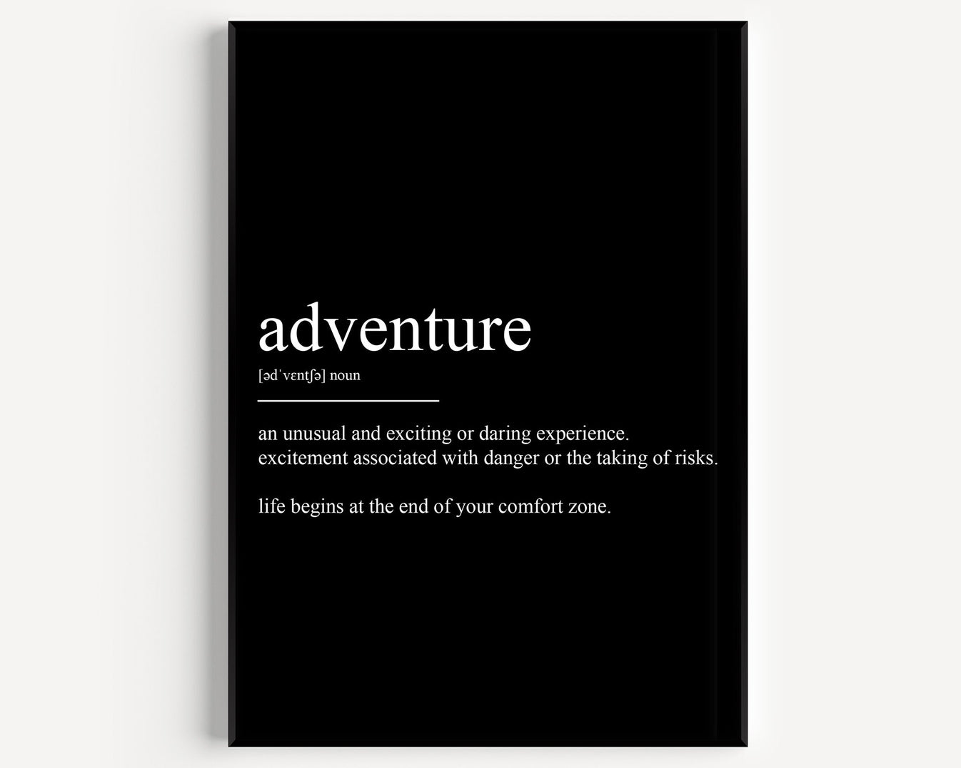 Adventure Definition Print - Magic Posters