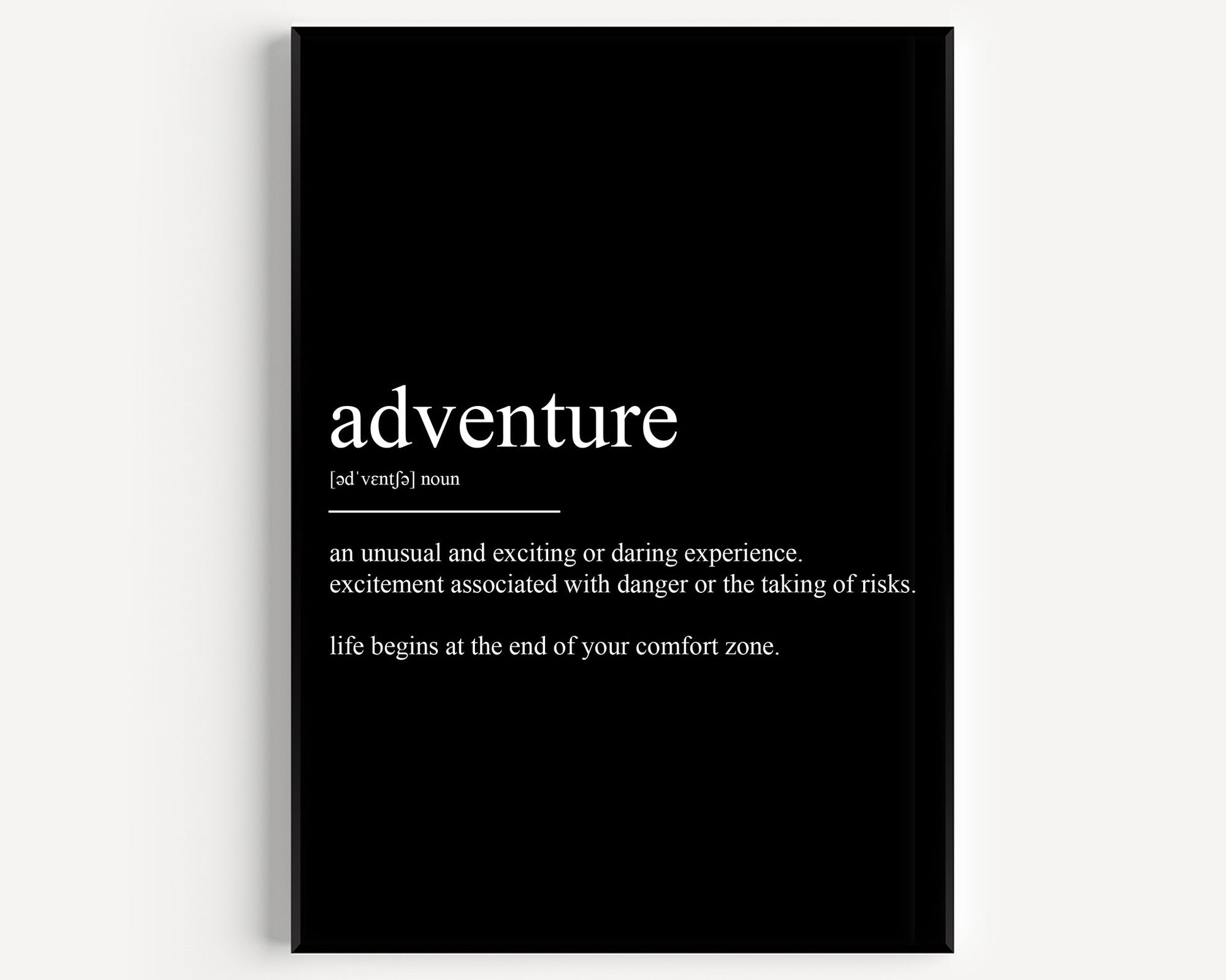 Adventure Definition Print - Magic Posters