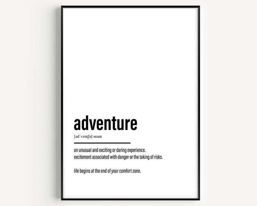 Adventure Definition Print - Magic Posters