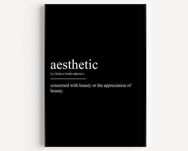 Aesthetic Definition Print - Magic Posters