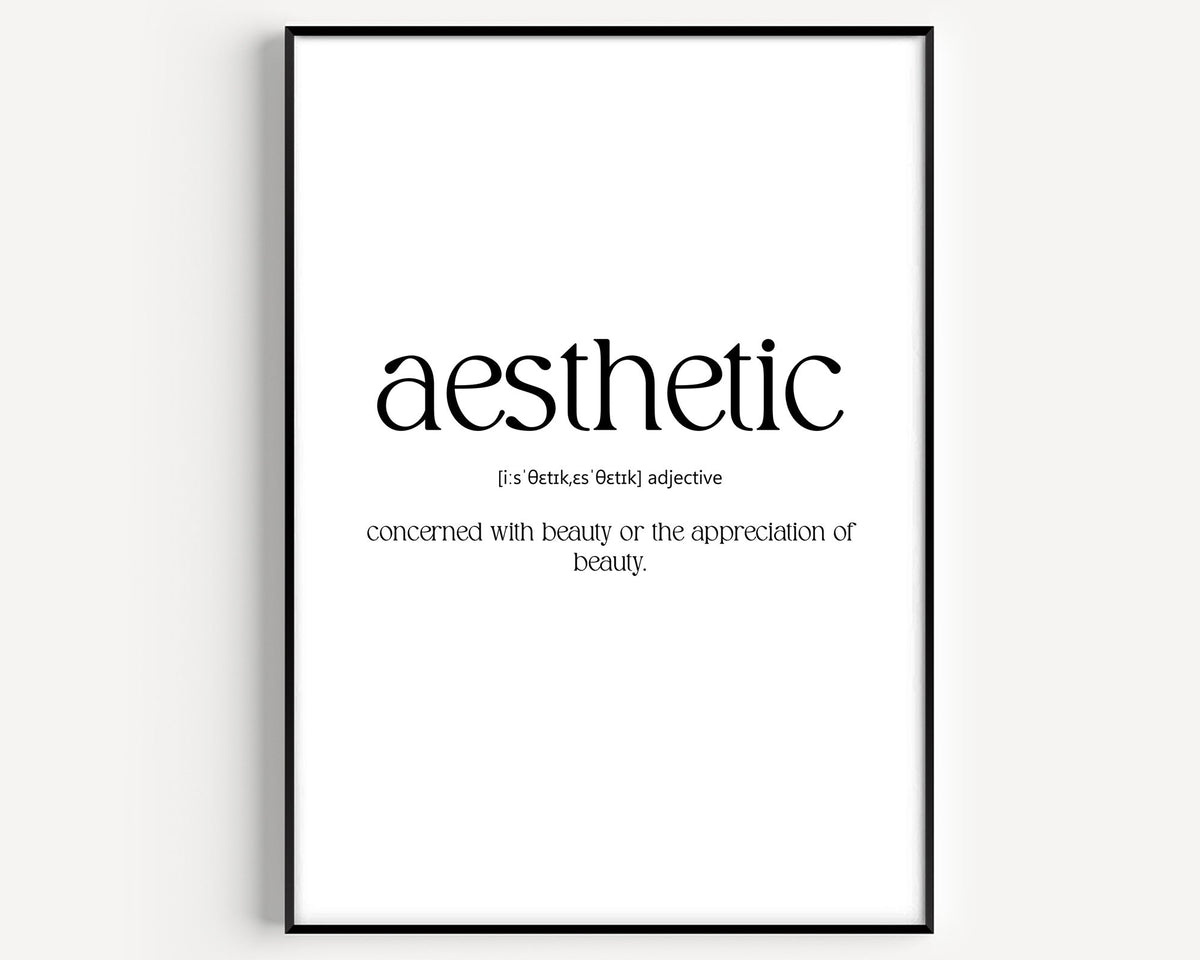 Aesthetic Definition Print - Magic Posters