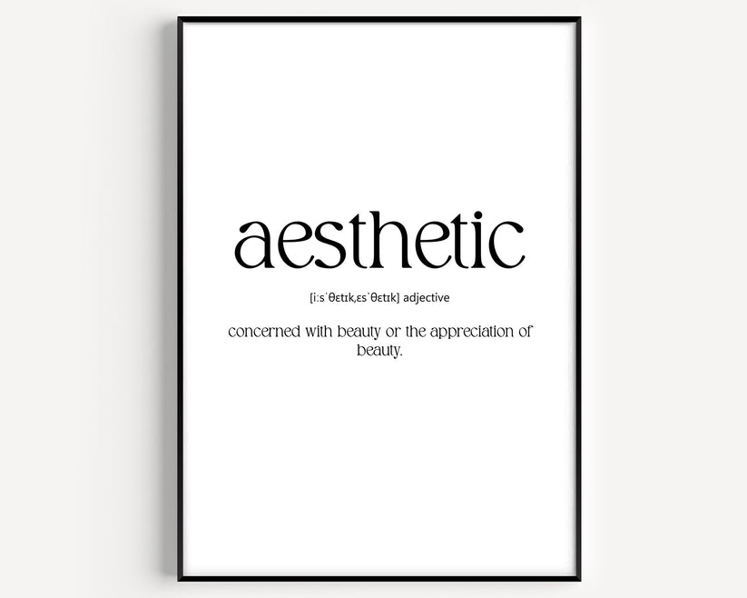 Aesthetic Definition Print - Magic Posters