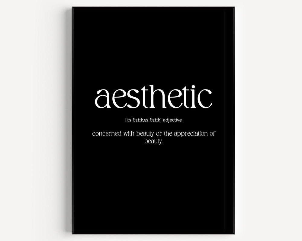 Aesthetic Definition Print - Magic Posters