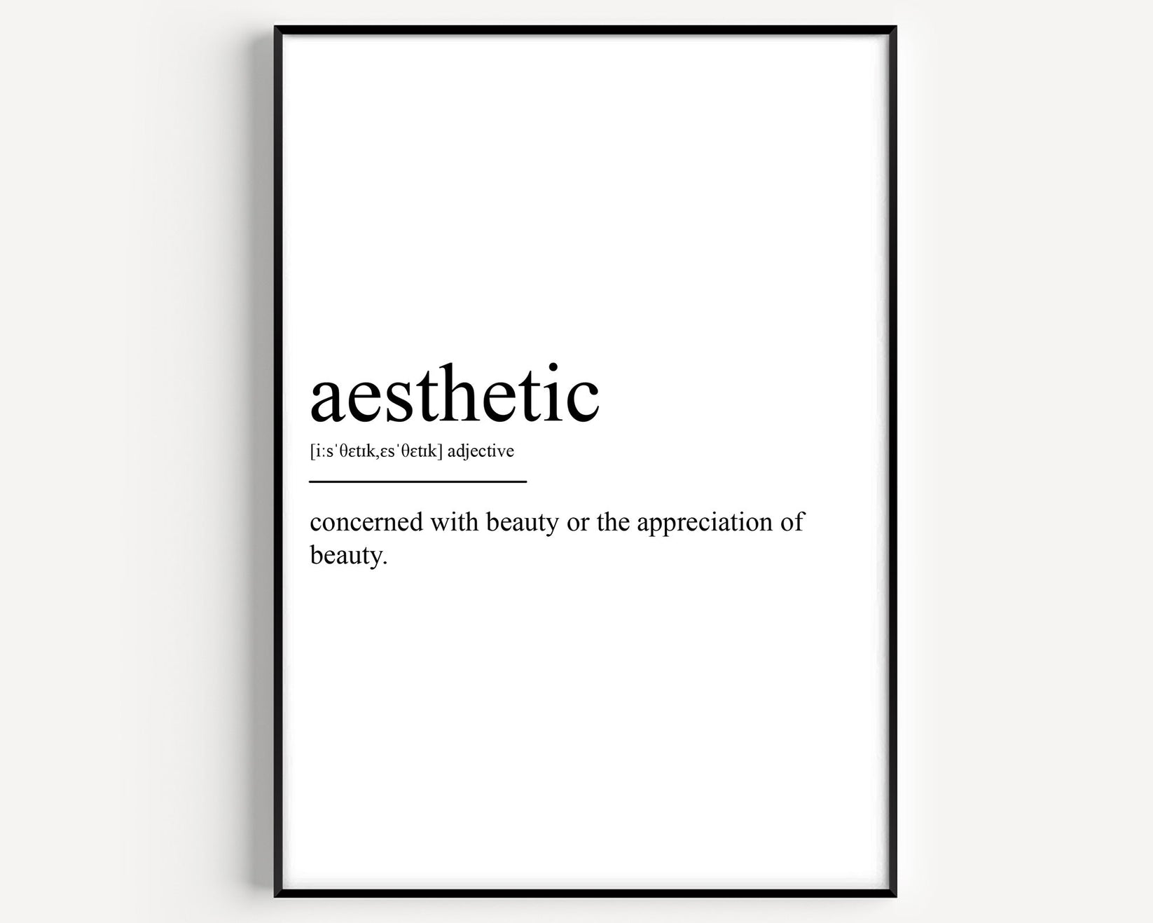 Aesthetic Definition Print - Magic Posters