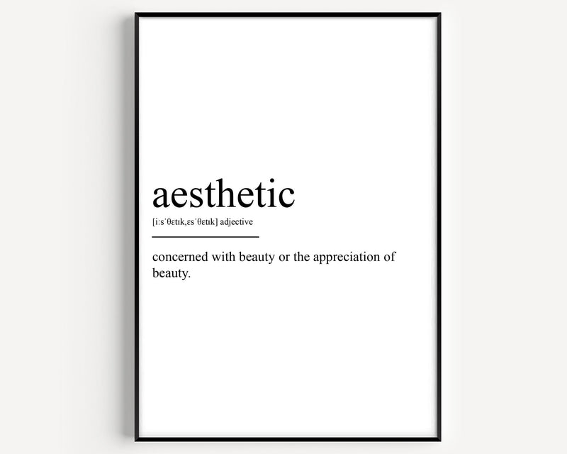 Aesthetic Definition Print - Magic Posters