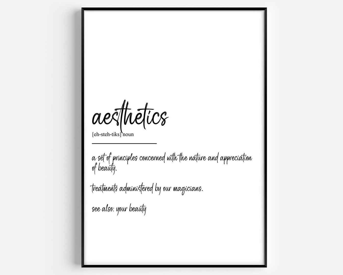 Aesthetics Definition Print – Magic Posters