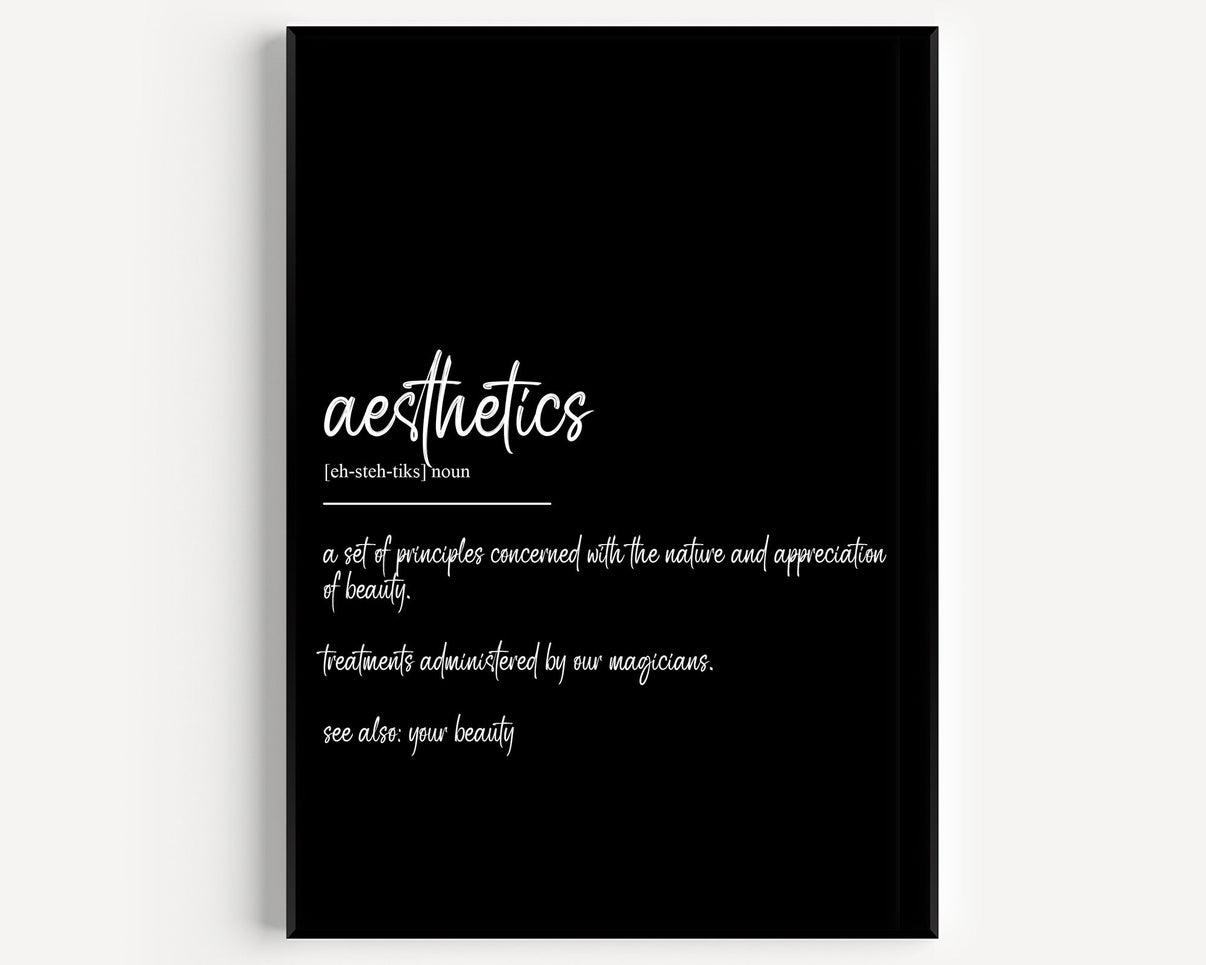 Aesthetics Definition Print – Magic Posters