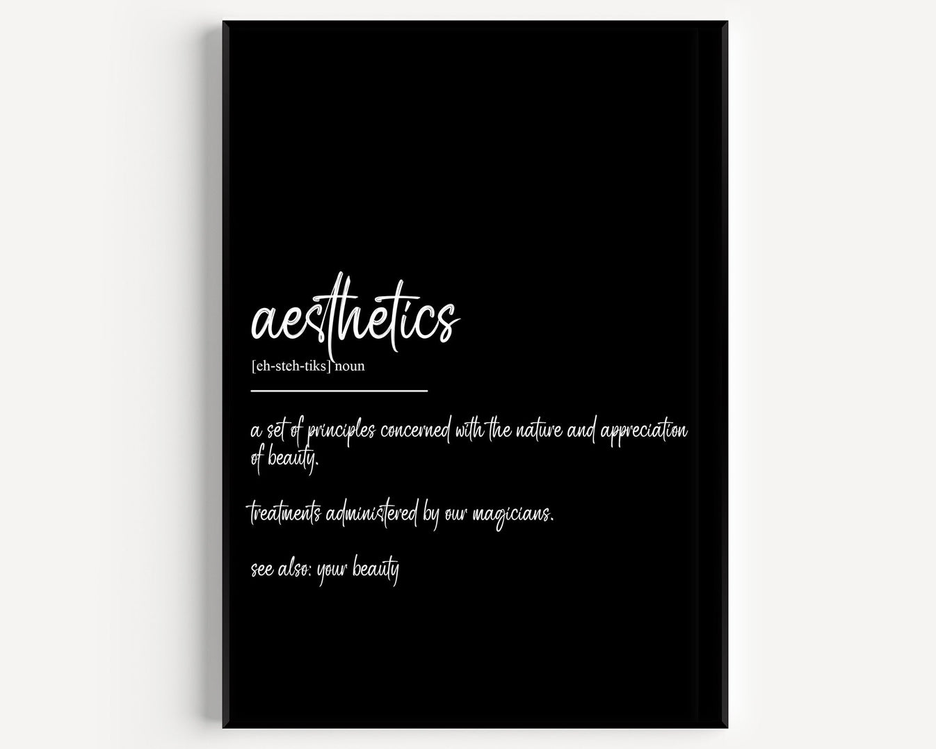 Aesthetics Definition Print – Magic Posters