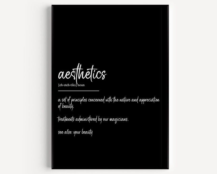 Aesthetics Definition Print – Magic Posters
