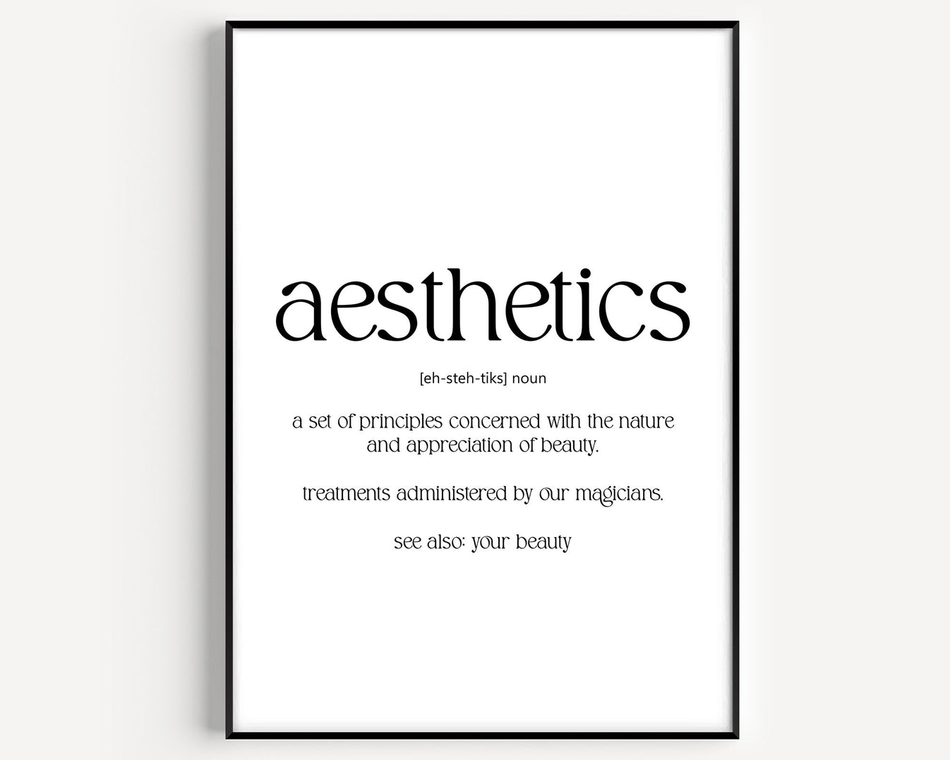 Aesthetics Definition Print – Magic Posters