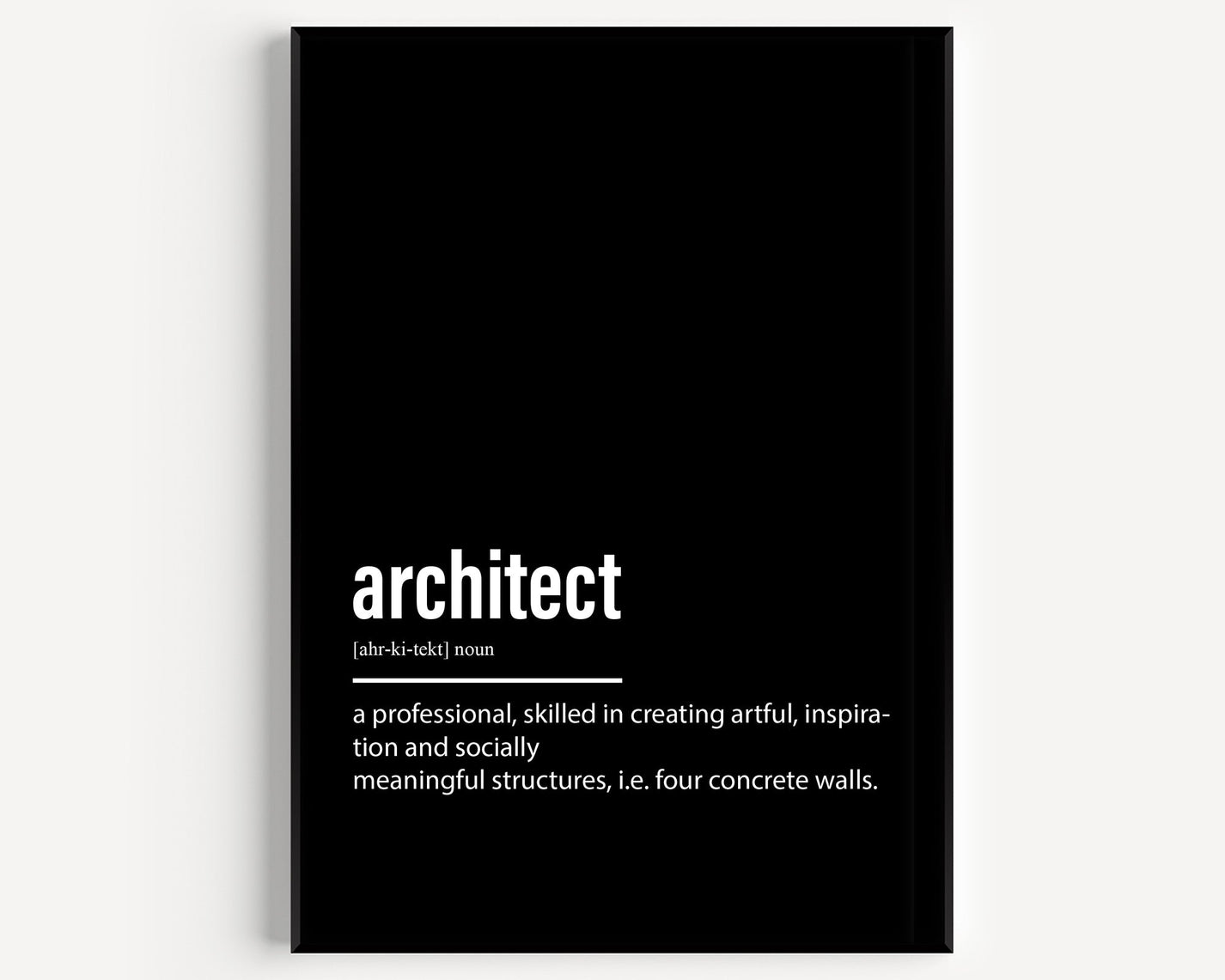 Architect Definition Print - Magic Posters
