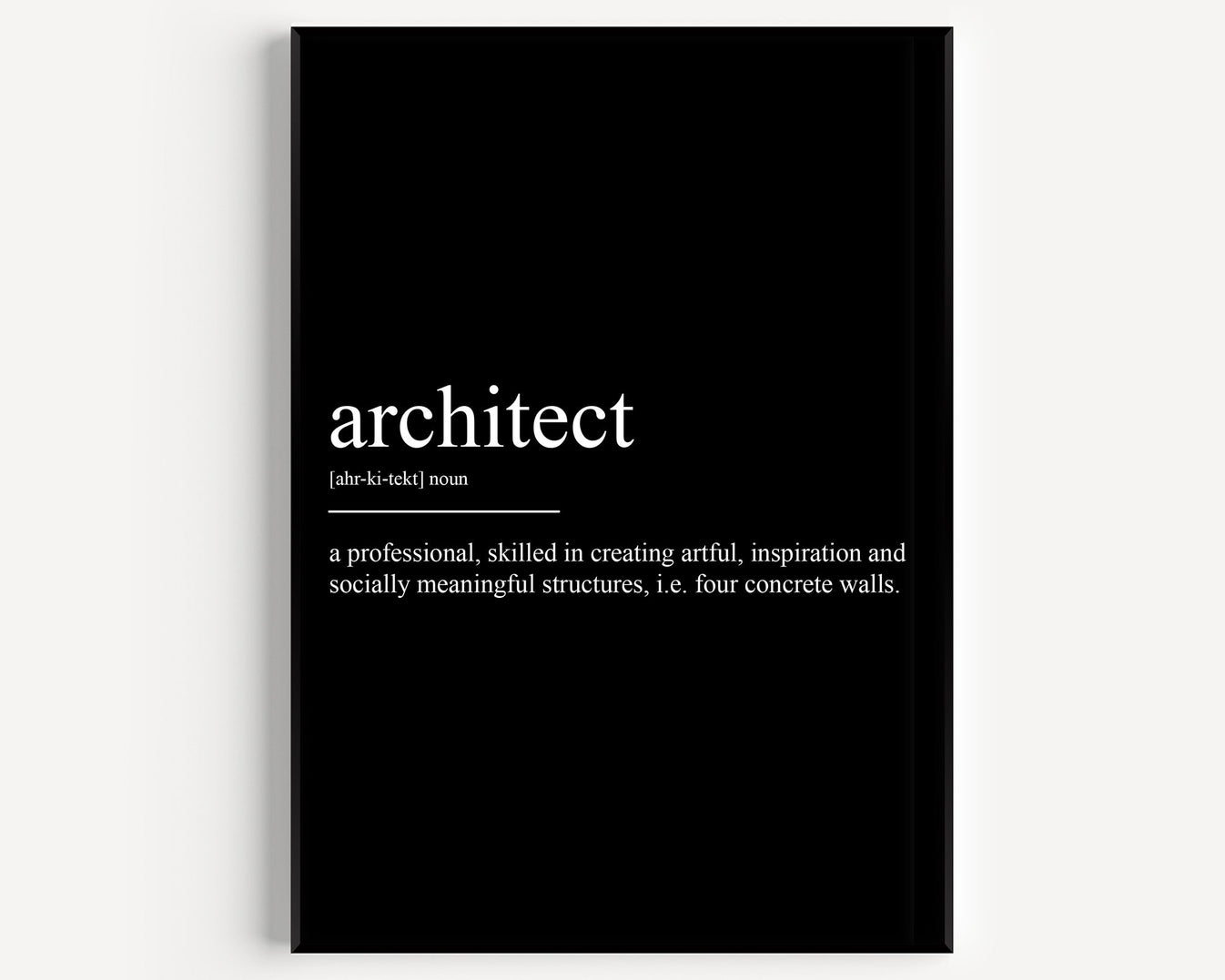 Architect Definition Print - Magic Posters