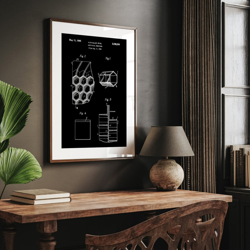 Artificial Honeycomb 1965 Patent Print - Magic Posters